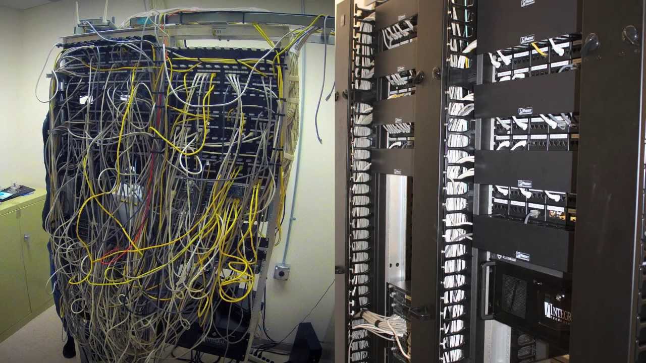 Data Network Cabling Rewire Time Lapse