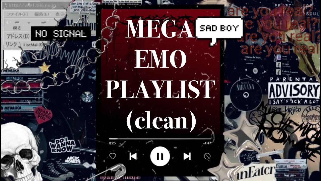 mega emo playlist 🎸⋆⭒˚｡⋆