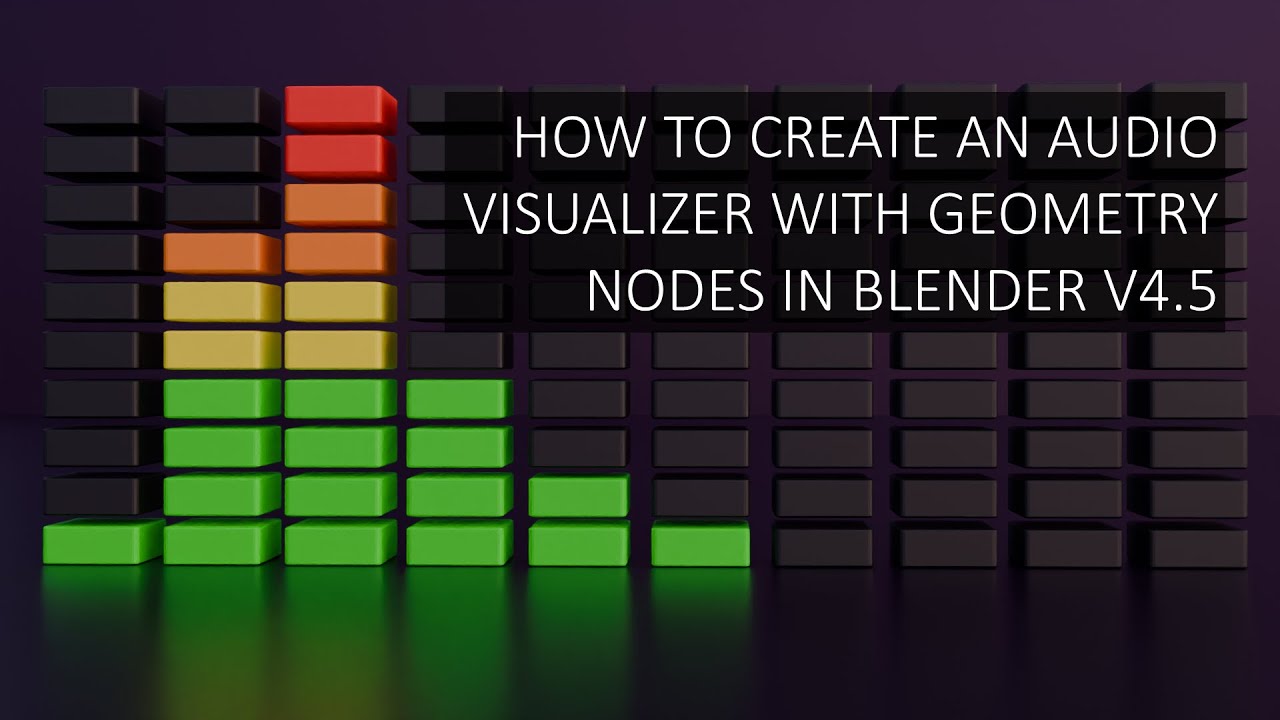 How to Create an Audio Visualizer | Blender 4.5 Tutorial