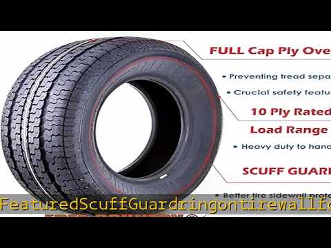 Free Country Grand Ride Set 4 Trailer Tires ST225/75R15 10 Ply Load Range E Steel Belted Radial w/F