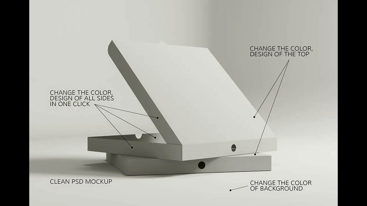 Download Open Pizza Box Mockup Stock Graphics