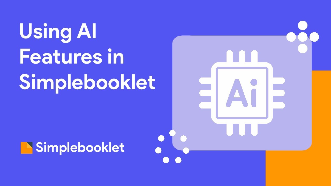 Using AI Features in Simplebooklet