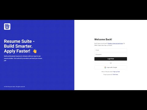 How to Use Resume Suite | Build a Free ATS-Friendly Resume in Minutes