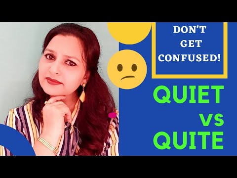 QUIET vs QUITE - Pronunciation & Difference # Confusing words 🤔#pronunciation #shorts Dr.MKS