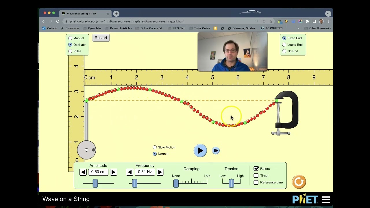 pHET Waves on a String Overview