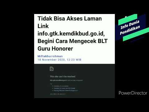 Tidak Bisa Akses Link info. gtk. kemdikbud.go.id, begini cara mengecek BSU Guru Honorer