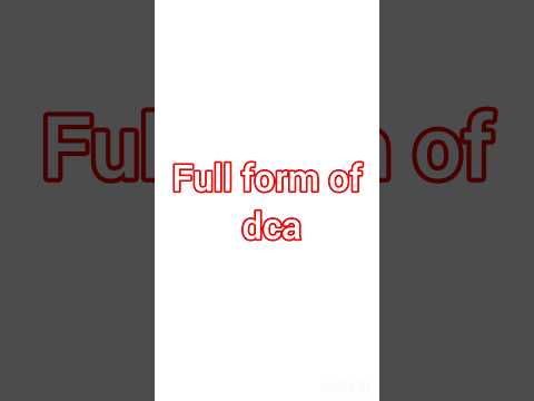 Full form of dca #shorts the fast enter
