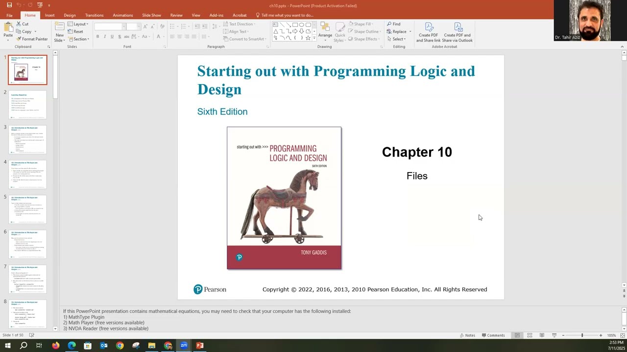 COSP7 Chapter-10 (Programming Logic and Design)