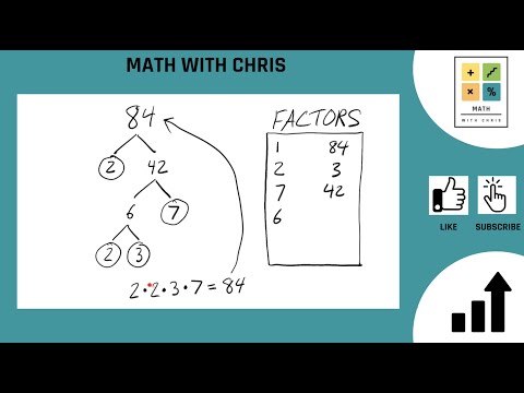 Finding the Factors of 84