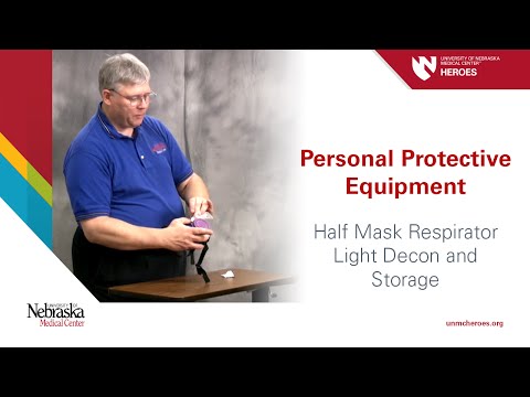 Half Mask Respirator III: Light Decon and Storage