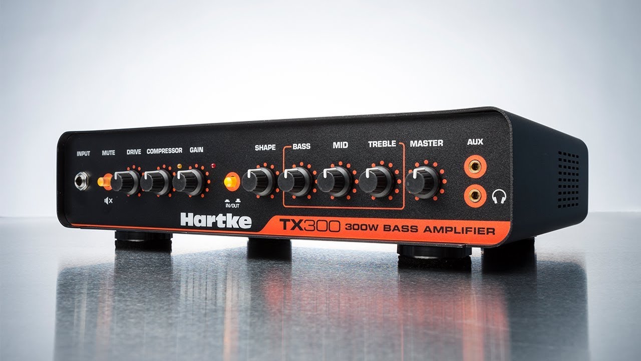 Hartke TX300 300W Class D Bass Amplifier Head With Compression ...