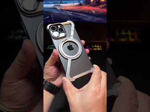 The iPhone 15 Pro Max titanium original color Z case is a metal mobile phone case that is simple and