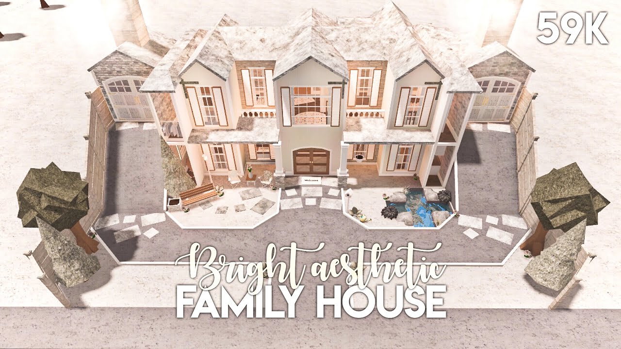 Bright Aesthetic Family House | Bloxburg Build