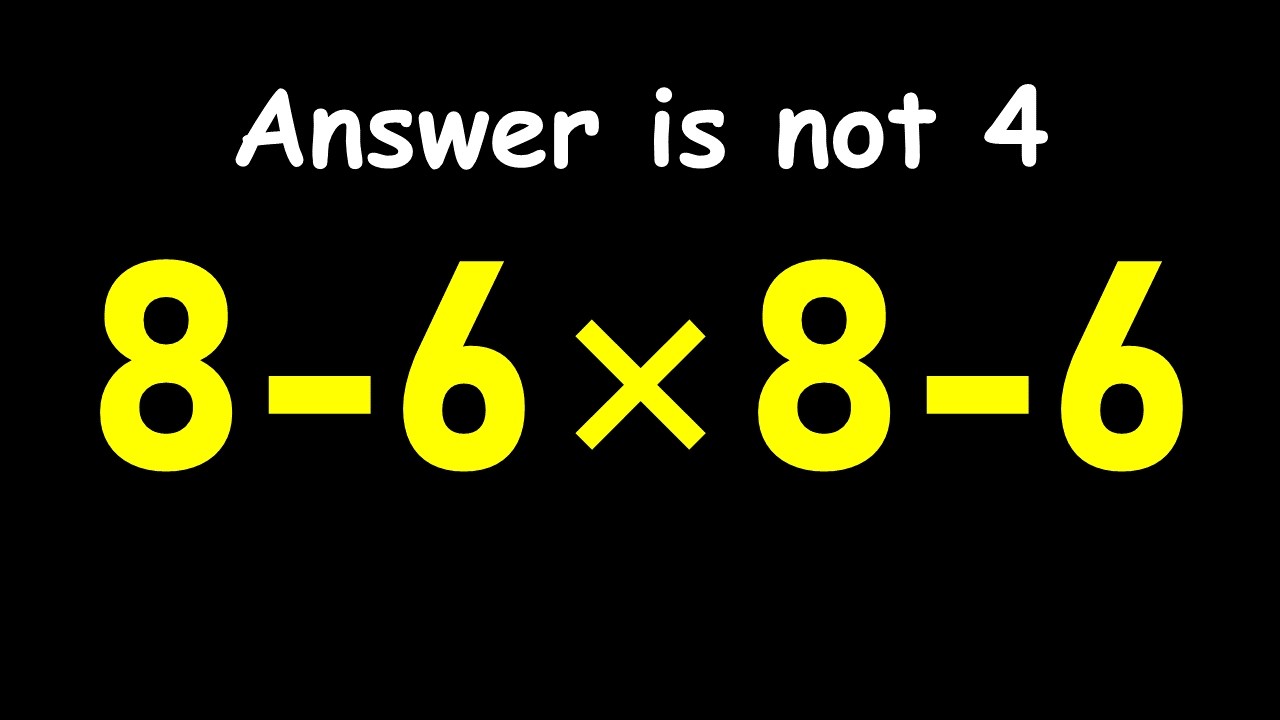 Only 1 in 5 Can Solve This Math Problem!
