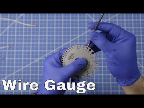 Wire Gauge (Gage) Basics - measure nonferrous wire with an AWG gauge.