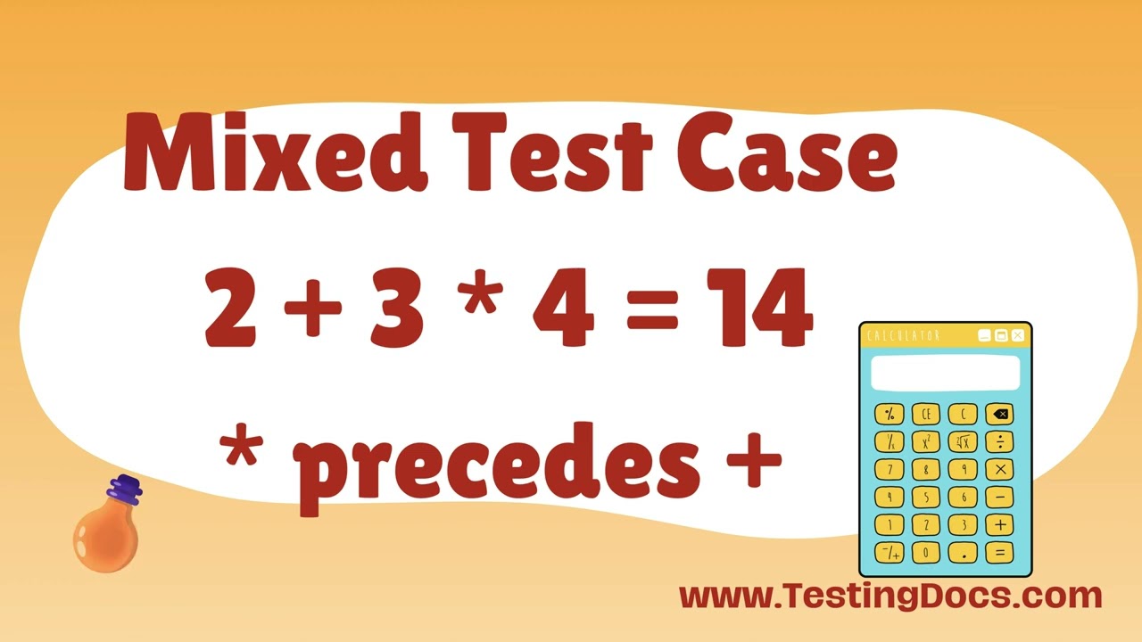 Calculator Manual Test Cases