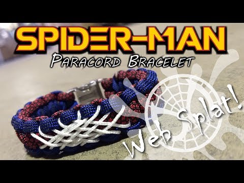 Spider Man Web Splat Paracord Bracelet Tutorial