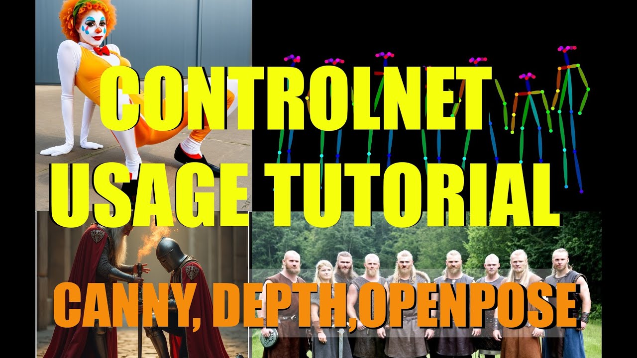 ControlNet Usage Tutorial (Depth, Canny, OpenPose)