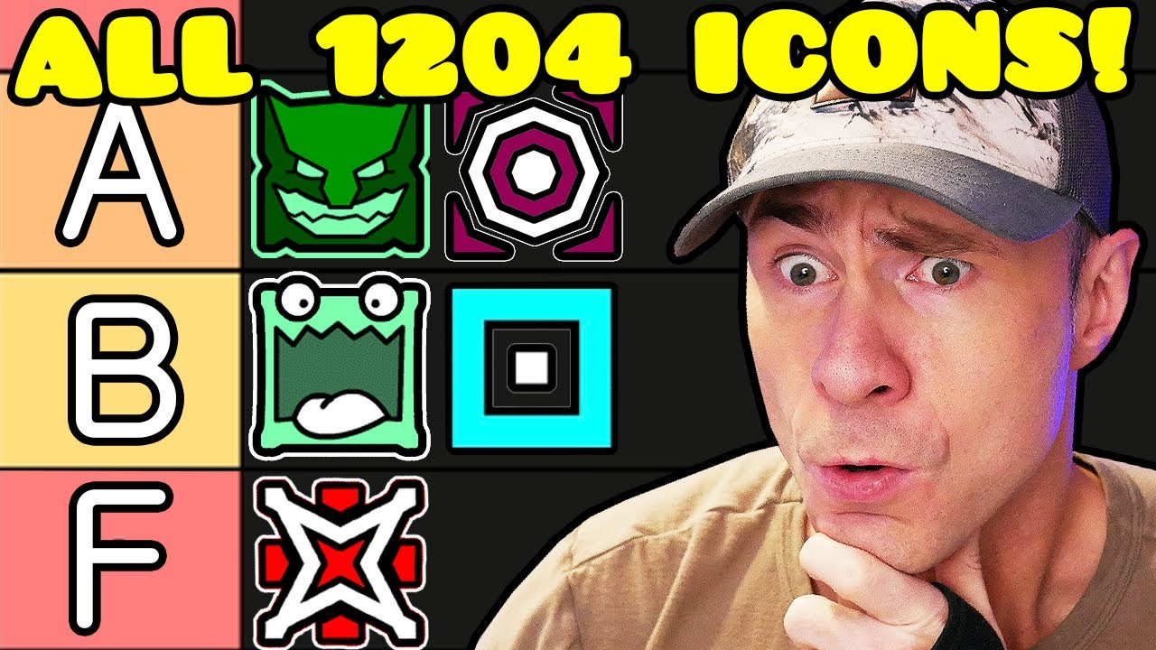 I rated EVERY GEOMETRY DASH ICON