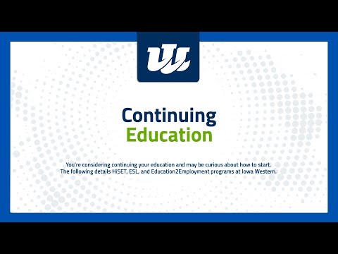 Adult Education At Iowa Western