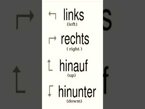 Directions Deutsch - Englisch #learning #germanlanguage #direction #learngerman