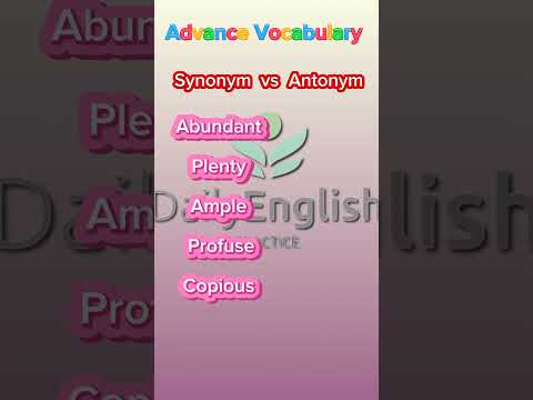 Synonym vs Antonym _please like and subscribe this channel #learnenglish #advancevocabulary