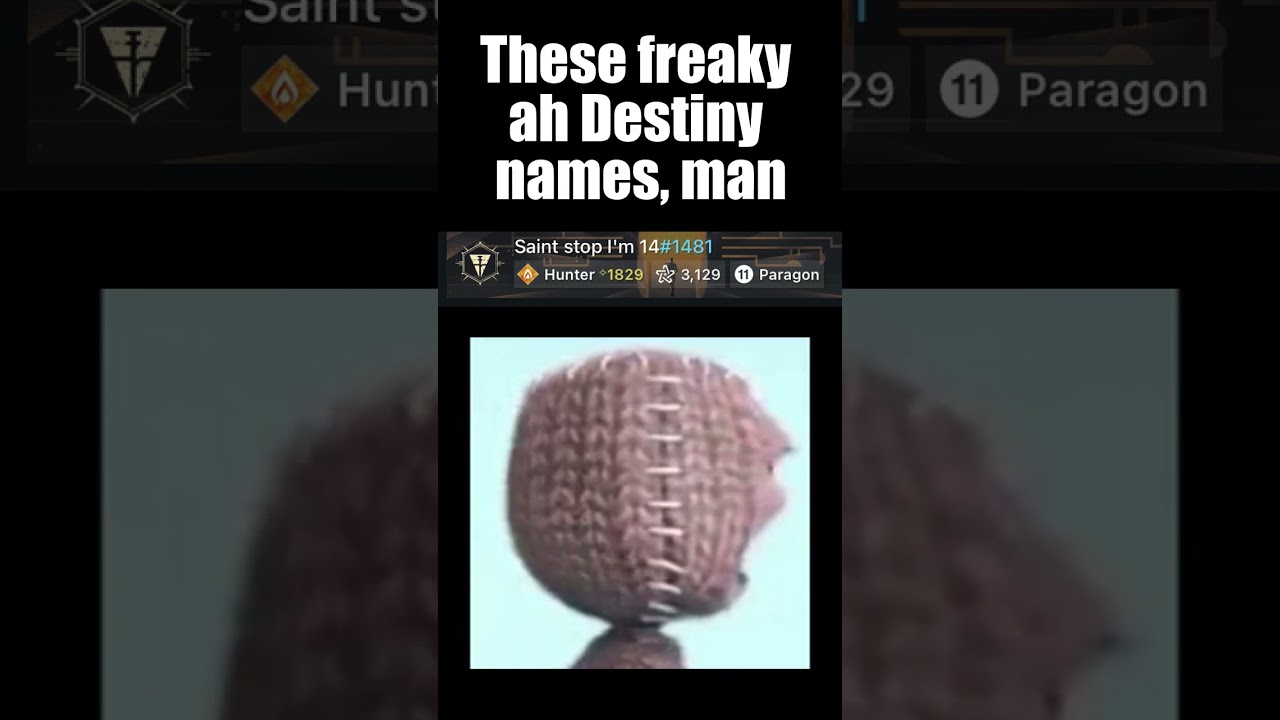 Destiny players have the wildest names #destiny2 #destinymemes #destiny2memes #destinyendgame