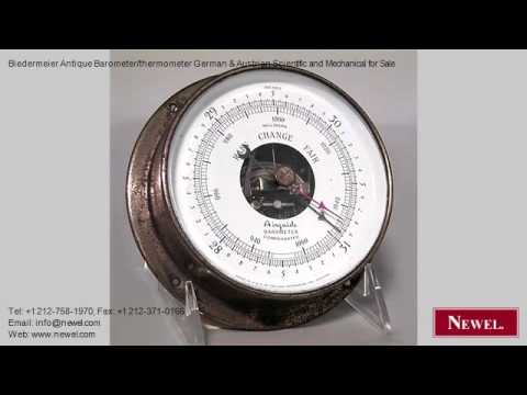 Biedermeier Antique Barometer/thermometer German & Austrian
