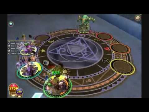 Wizard 101 - KBB Experiments - Beginner Life Wand Kills Jade Oni (Life Damage)