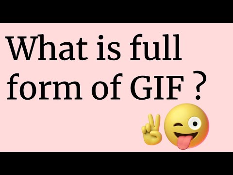 What is full form of GIF? 😄