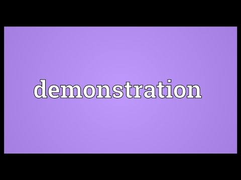 Demonstration Meaning