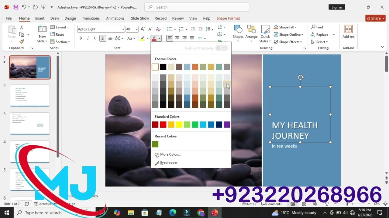 PowerPoint 2024 Skills Approach - Ch 1 Skill Review 1.2|Assignment Help SIMnet |P&P Skill Review 1.2
