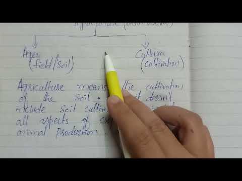 what is Agriculture? Definition of Agriculture.