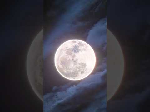 The Super Blue Moon of tonight (August 19th 2024) #moon #supermoon #bluemoon #fullmoon #space