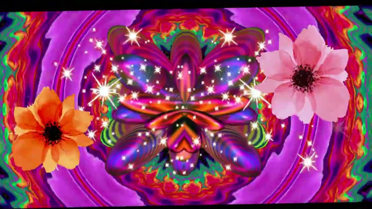 *Summer Flowers Animated Digital Art*