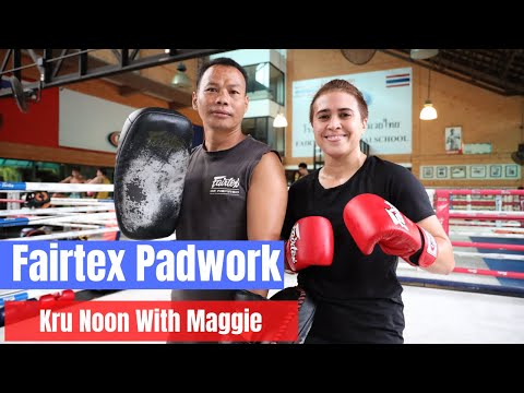 Nak Muay Ying Padwork With Maggie And Kru Noon