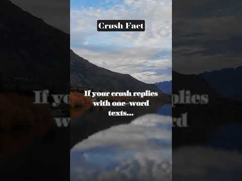 If Your Crush Replies With One-Word Text It Means... #crush #shorts #youtubeshorts