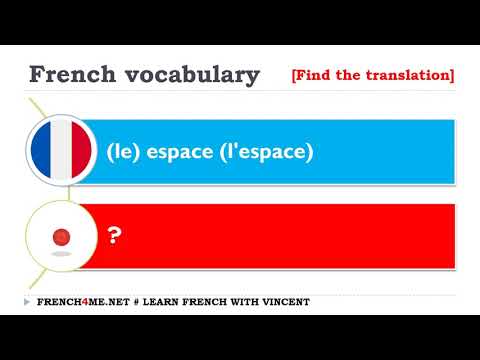 French Vocabulary Exercise I Find English Translations in 5 Minutes # Episode 01