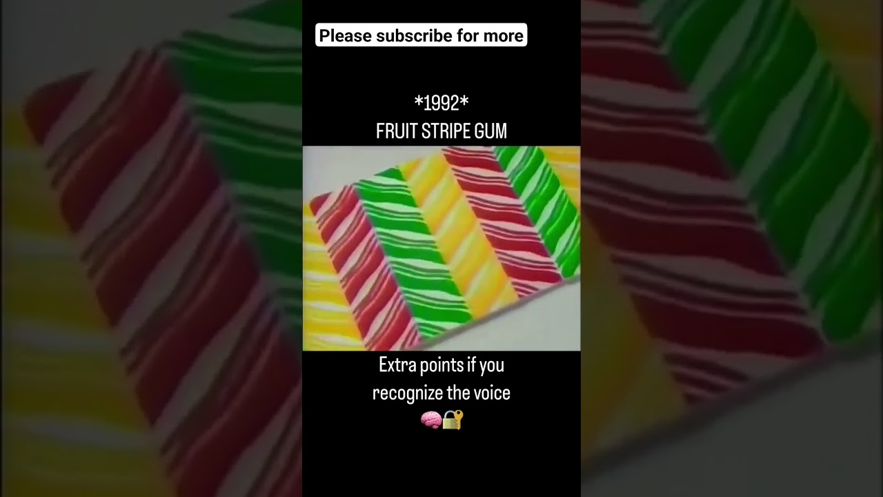 90s Nostalgia: Fruit Stripe Zebra Gum #funny #funnyshorts #nostalgia