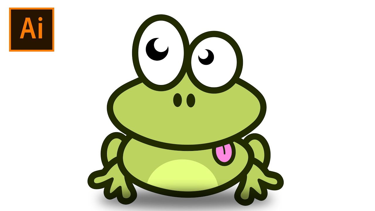 How To Create a Frog Easily | Flat Frog Vector Art | Adobe Illustrator CC