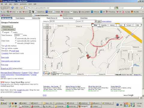 gmap1 - using gmap-pedometer