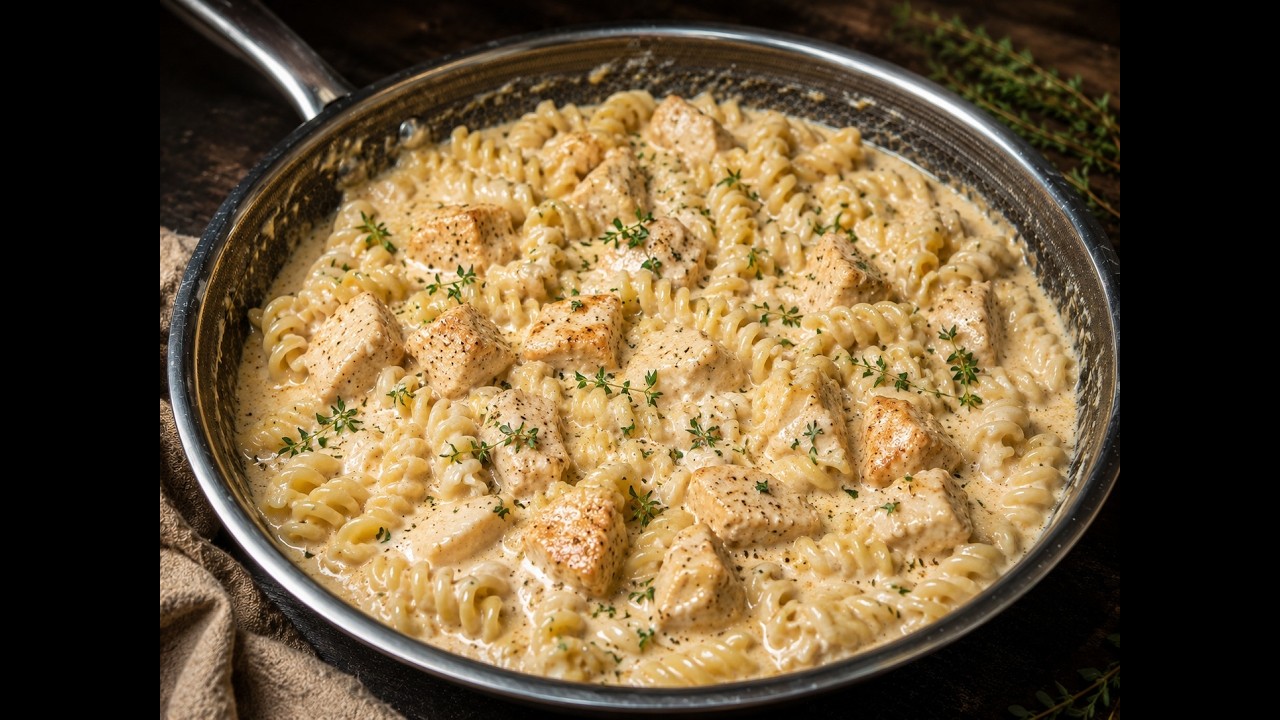 Creamy Chicken Pasta in One Pan – So Easy & Delicious! 🍝🔥