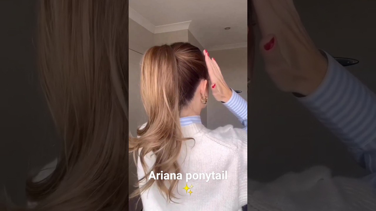 Ariana Grande high ponytail tutorial #arianagrande #tutorial #hairstyle #howto