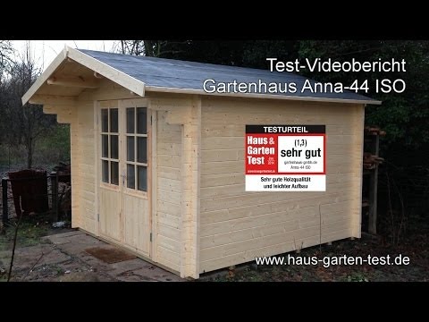Testvideo gartenhaus-gmbh.de "Anna-44 ISO" Aufbau