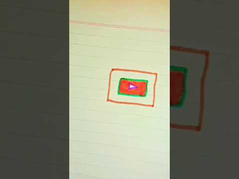Making Youtube logo With simple Pen ▶️ #shorts #logo #youtube