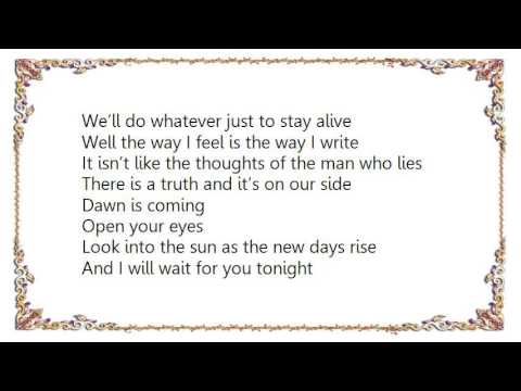 José González - Stay Alive Lyrics