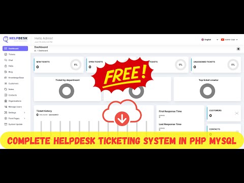 🔥 Complete Helpdesk Ticketing System in PHP MySQL | Free Source Code