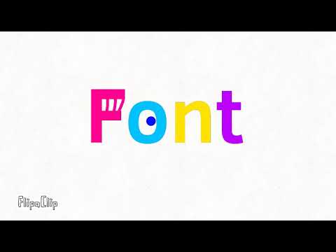 The word "Font" Transform to TVO Kids Style