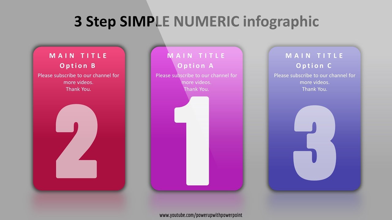 5.Create 3 Step RECTANGULAR infographic|PowerPoint Presentation|Graphic Design|Free Template
