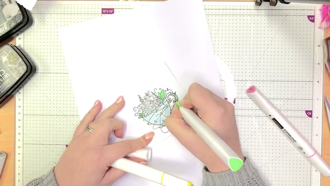 Using background stamps to elevate a card! Using crafting with Josie stamps.